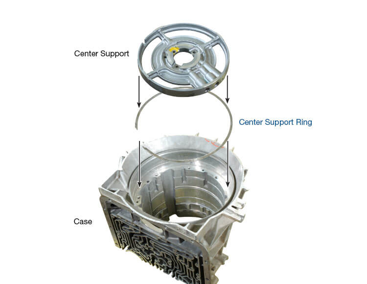 Center Support & Snap Ring | CRT