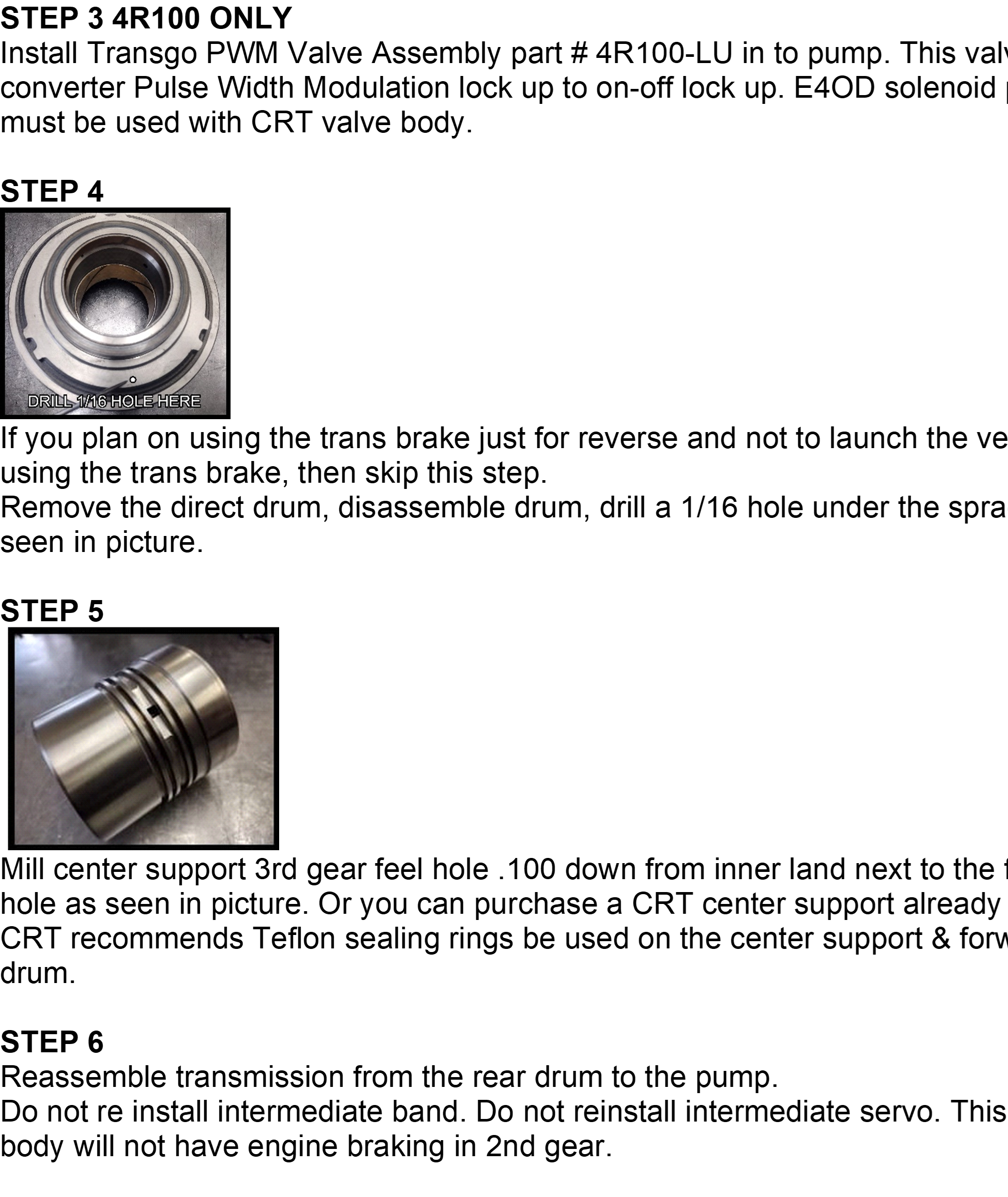 CASPER-MATIC INSTALLATION INSTRUSTIONS | CRT