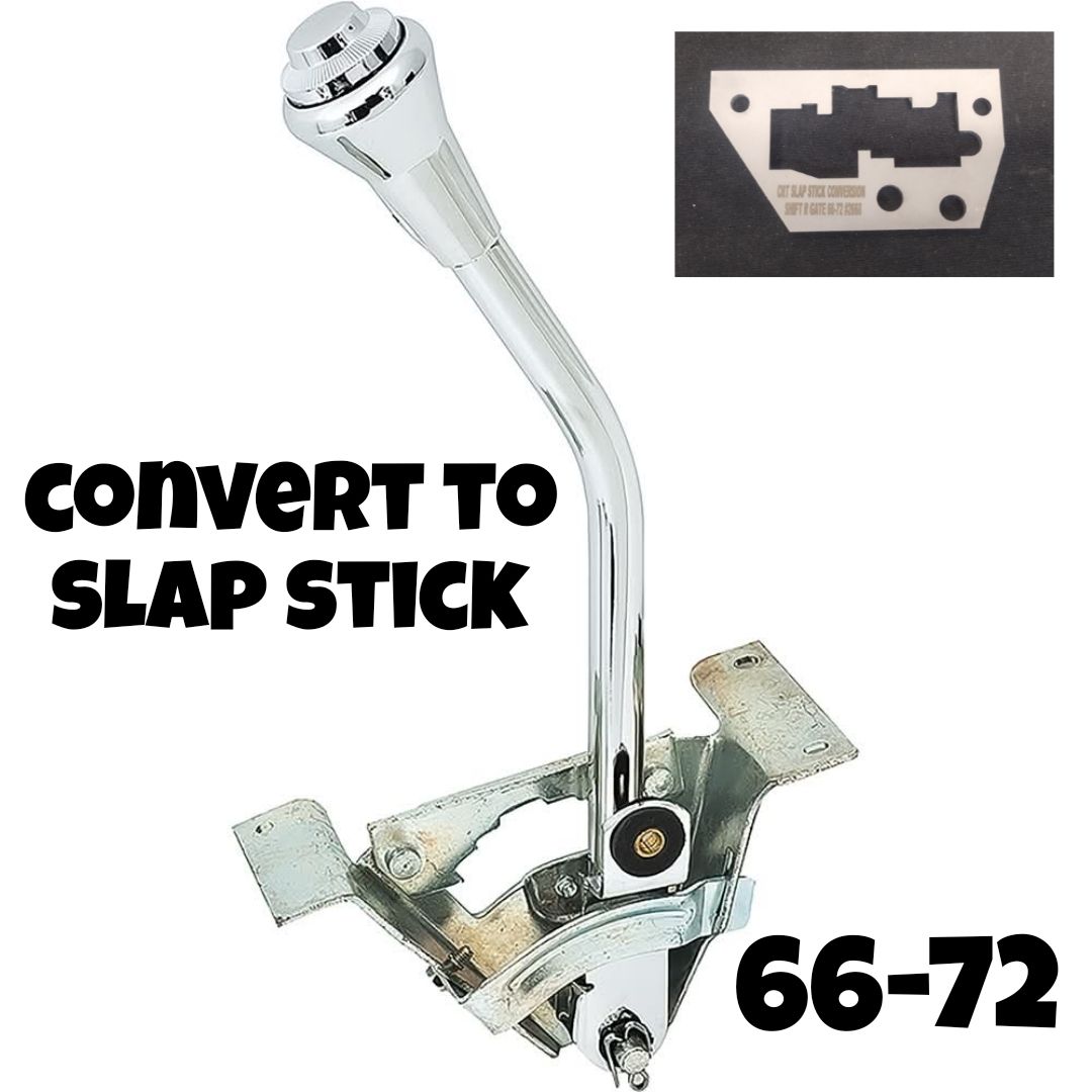 CRT SLAP STICK CONVERSION Shift R Gate fits 66-72 console shifter | CRT